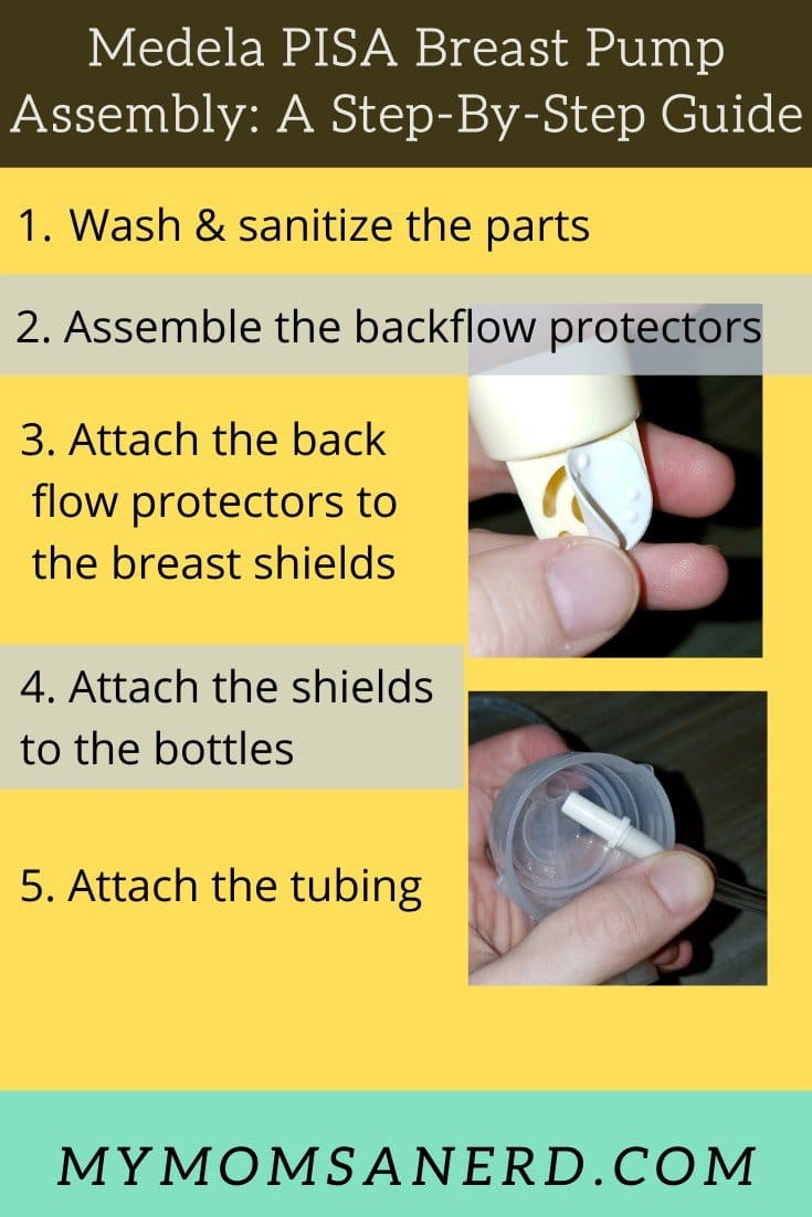 Medela PISA Assembly: Putting Your Breast Pump Together • My Mom's a Nerd