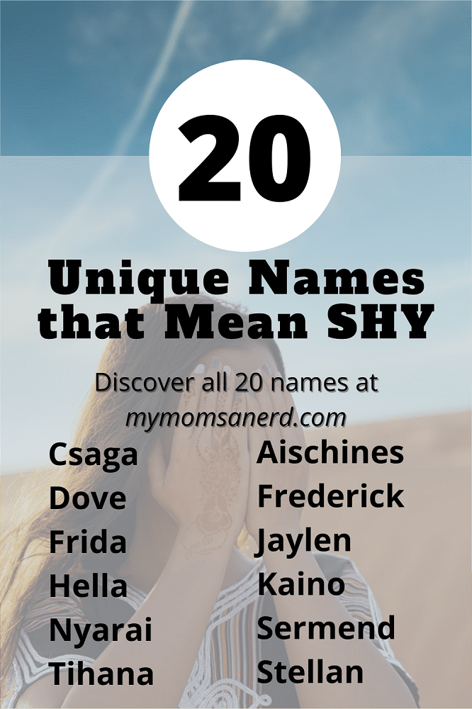 Names That Mean Shy 20 Adorable Ideas For Girls And Boys My Mom s A