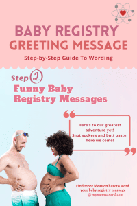 Baby Registry Greeting Message Guide | Put together the perfect wording ...